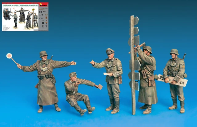MINIATURE MODEL KIT De Montage Miniart German Feldgendarmerie Kit 1:3 ...
