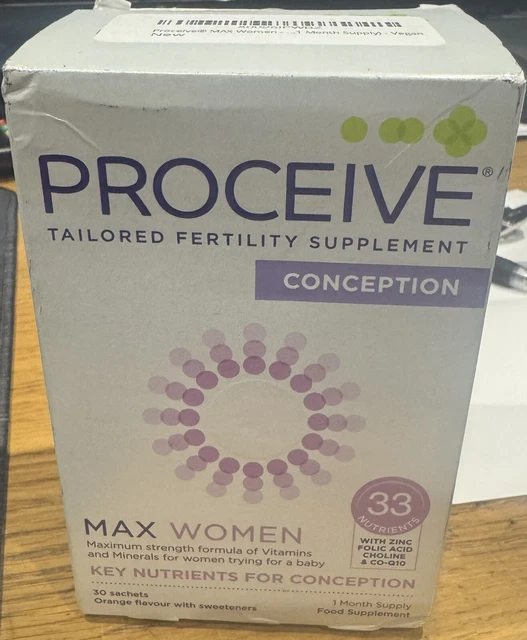 PROCEIVE MAX WOMEN Advanced Fertility Supplement 30 Sachets - 1 Month ...