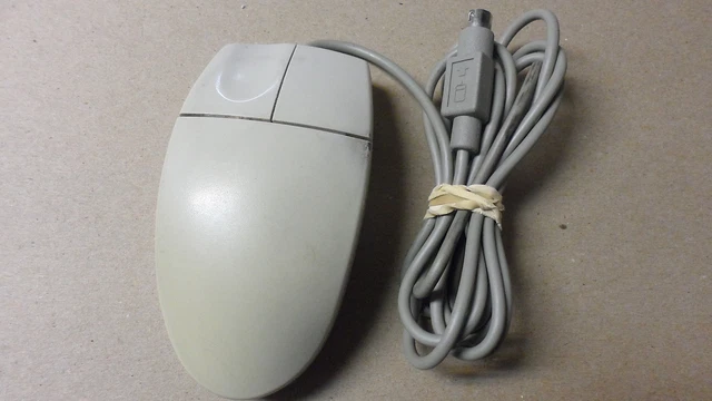 VINTAGE LOGITECH 2 Button PS/2 Mouse model M-S34 $10.99 - PicClick
