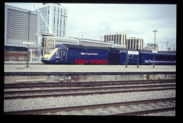 ORIGINAL 35MM SLIDE BR CLASS 43 HST UNIT 43194 AT CARDIFF CENTRAL ...