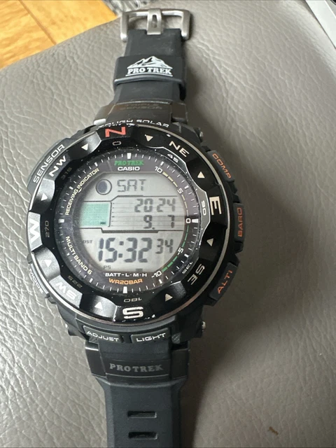 CASIO PRO TREK PRW-2500 Protrek Triple Sensor Tough Solar Watch £65.05 - PicClick UK