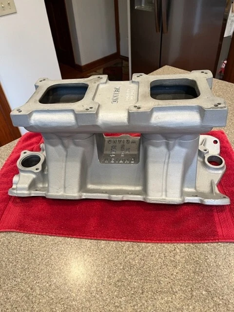 WEIAND DUAL QUAD SBC Small Block Chevy Tunnel Ram Intake Manifold Hot ...