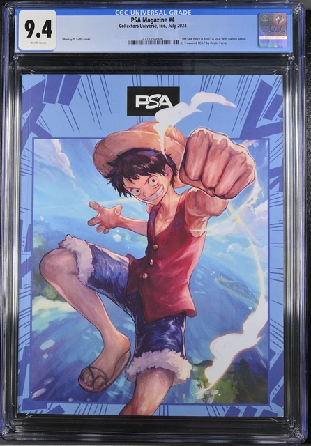 MONKEY D LUFFY One Piece PSA Magazine July 2024 CGC 9.4🔥 £224.93 ...