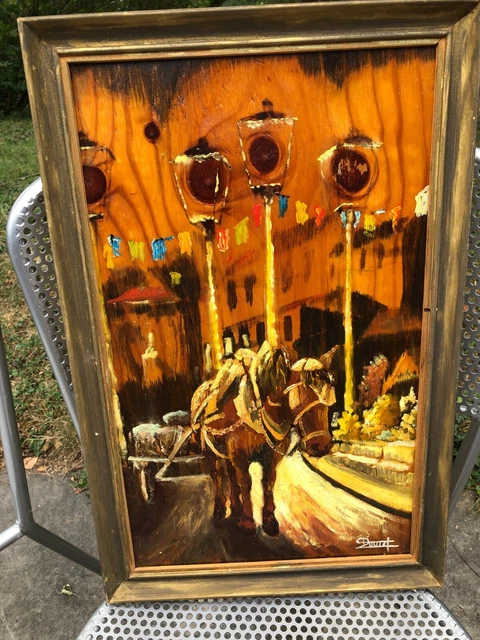 TABLEAU DE DOUCET Claudien disciple du peintre Maurice MONTET à THIZY ...