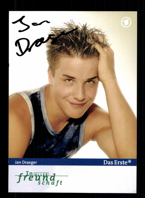 JAN DRAEGER IN aller Freundschaft Autogrammkarte Original Sign. + F ...