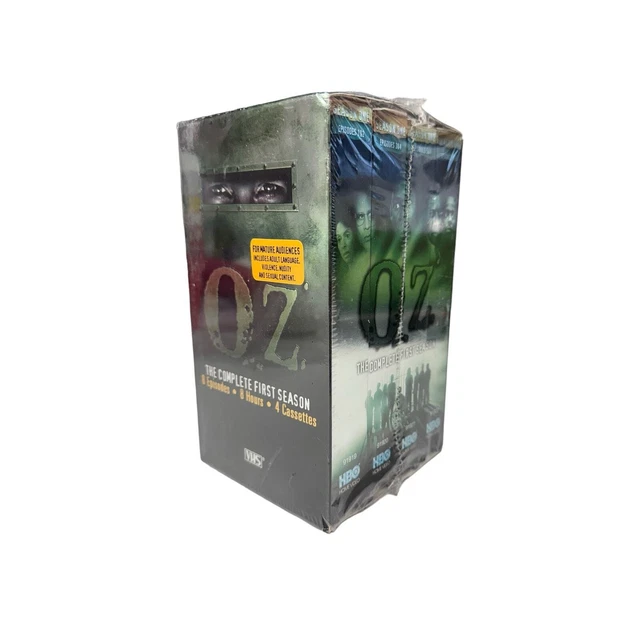 OZ THE COMPLETE First Season HBO Series (VHS, 2002) 4-Tape Boxed Set ...
