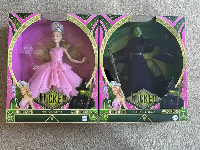 COLLECTIBLE MATTEL WICKED Movie Glinda Elephaba DELUXE Doll Set - URL ...