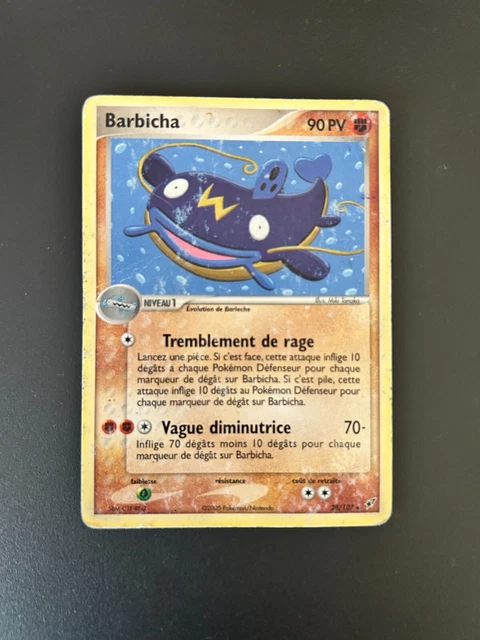 CARTE POKEMON BARBICHA 28/107 Rare Bloc EX DEOXYS FR OCCASION EUR 0,50 ...