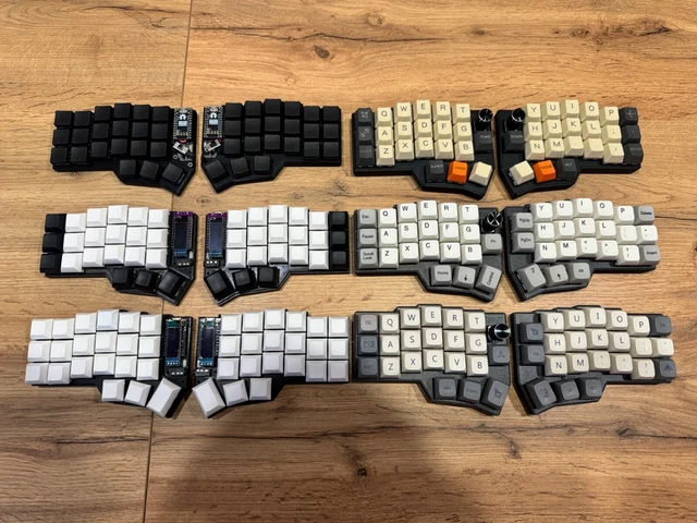 CORNE CRKBD SPLIT Mechanical Keyboard V4.1 and V3 orthogonal RGB and ...