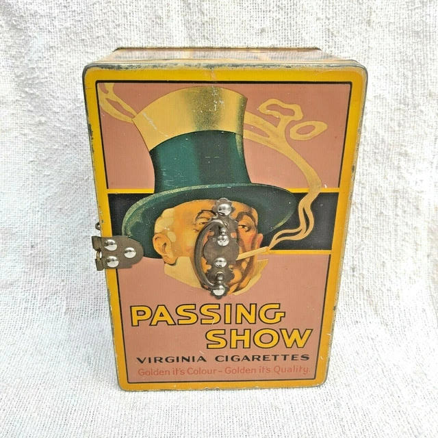 1930S VINTAGE PASSING Show Virginia Doré Cigarette Publicité Boite ...