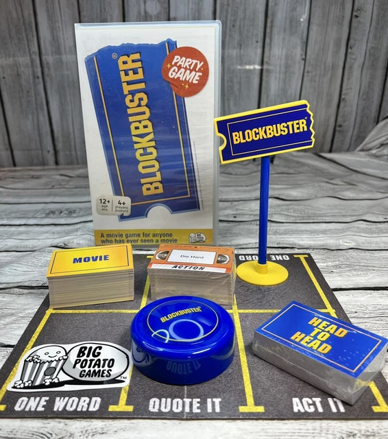 BLOCKBUSTER PARTY GAME Movie Trivia Board Game Night, VHS Case $12.00 ...