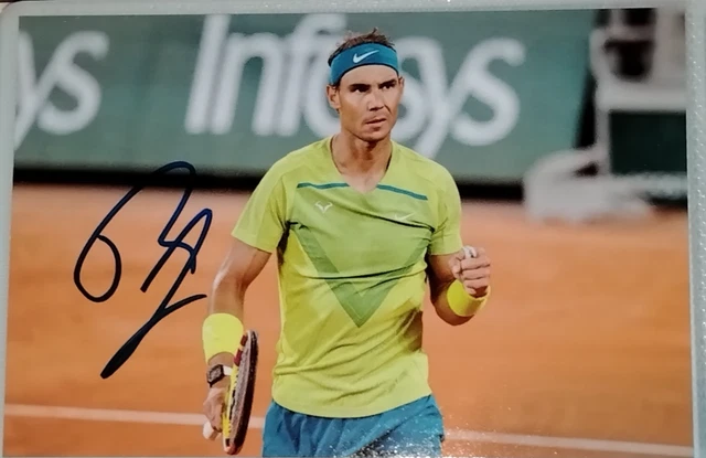 AUTOGRAPH RAFA NADAL Orig Signiertes Foto Roland Garros Tennis Spain ...