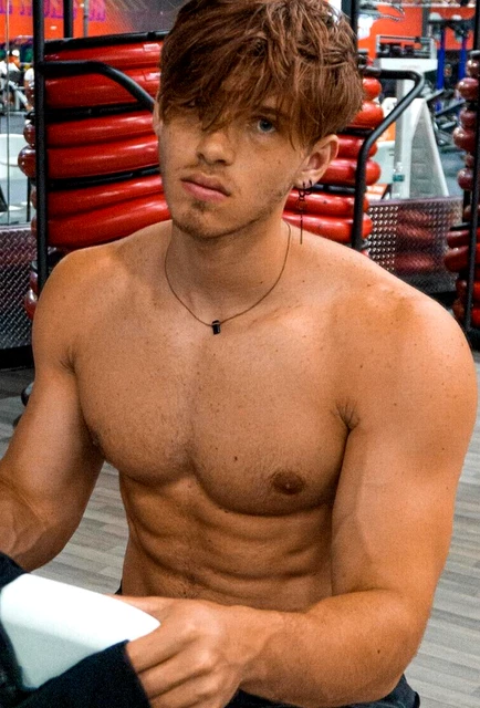 Shirtless Male Muscular Speedo Park Sunbathing Hunk Sexy Beefcake Photo
