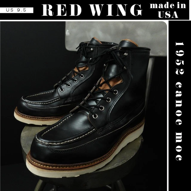 RED WING 1952 50th Anniversary Canoe Moc Irish Setter Leather Boots US ...