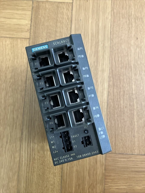 SIEMENS SIMATIC SCALANCE X108 IE PROFINET FC LAN Ethernet LAN Port ...