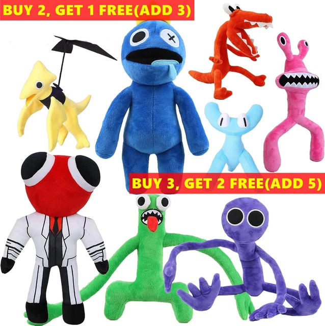 RAINBOW FRIENDS CHAPTER 2 Yellow Friend Cyan Plush Toy Stuffed Doll ...