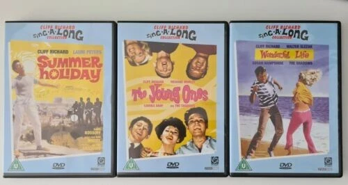 CLIFF RICHARD SING-A-LONG 3 DVD Bundle. Summer Holiday Young Ones ...