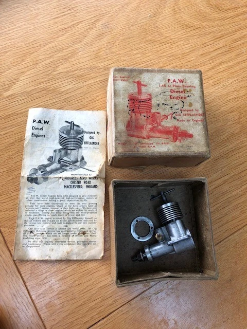 VINTAGE DIESEL PAW 1.49cc, Model Aeroplane Engine £36.08 - PicClick UK