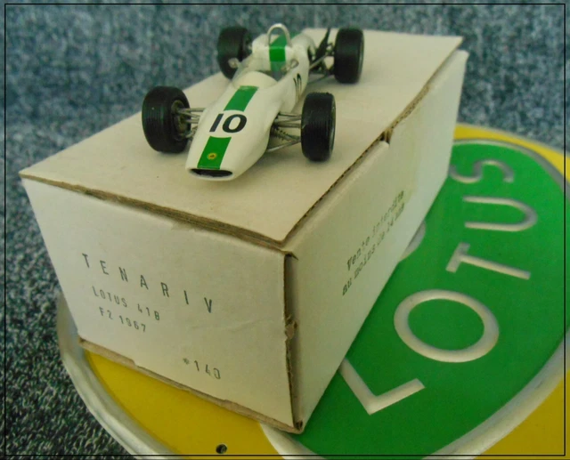 TENARIV LOTUS 41B F2 1967 Built Resin Oliver Hill Clark Chapman ...