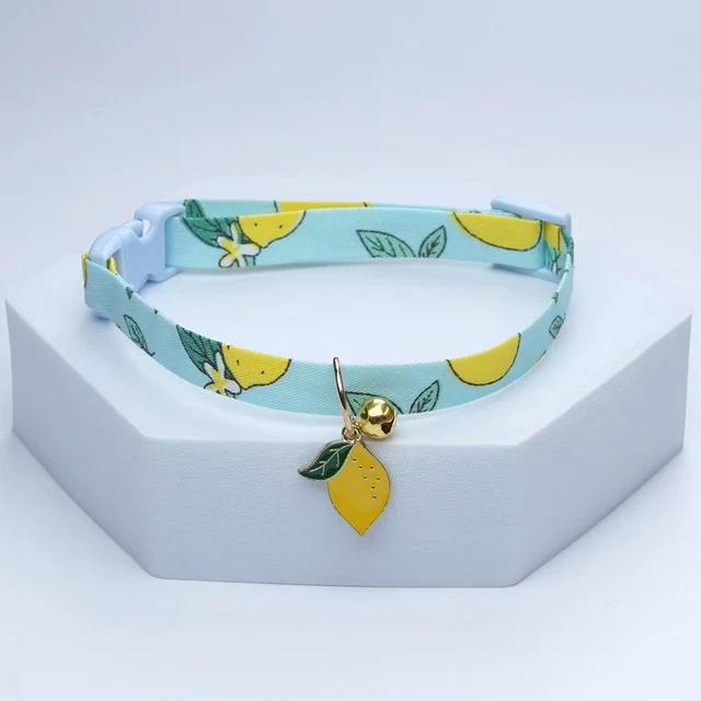 NEW KAWAII CAT Collar with Bell Cute Necklace for Small Dog Pet Flower ...