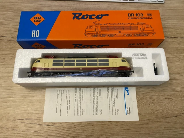 ROCO H0 ANALOGICO e-Lok 04146A BR103 240-8 IN Conf. Orig. Buone ...