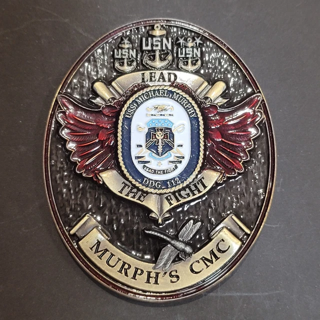 US NAVY CHIEF Mess CPO Challenge Coin USS Michael Murphy CMC Coin £237. ...