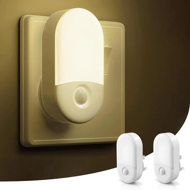 LOHAS-LED NIGHT LIGHT, [2 Pack] Night Light Plug in Wall with Dusk to ...
