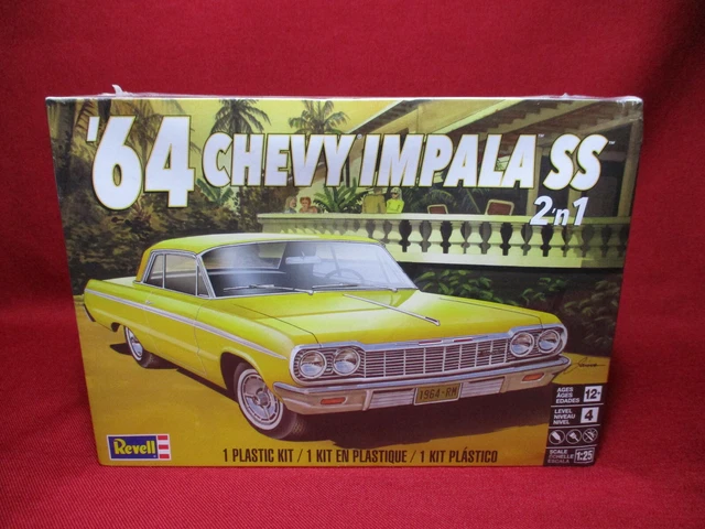 REVELL 1:25 1964 Chevy Impala SS Stock / Lowrider Super Sport '64 Model ...