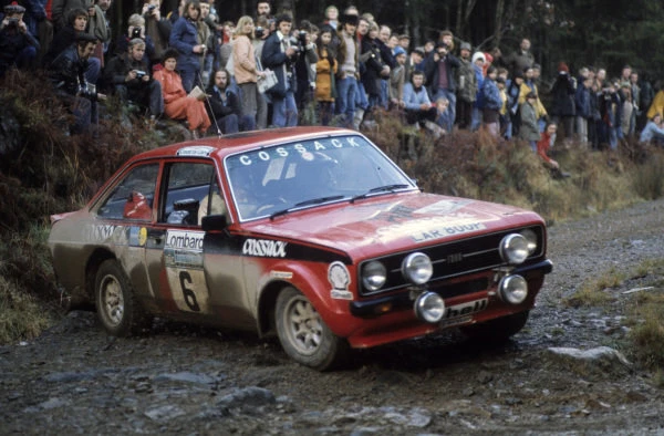 ROGER CLARK & Tony Mason, Ford Escort RS1800 WRC RAC Rally 1975 Old ...