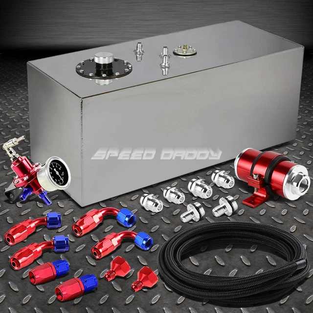 19 GALLON TOP-FEED Fuel Cell Tank+Line Kit+Pressure Regulator+Inline ...