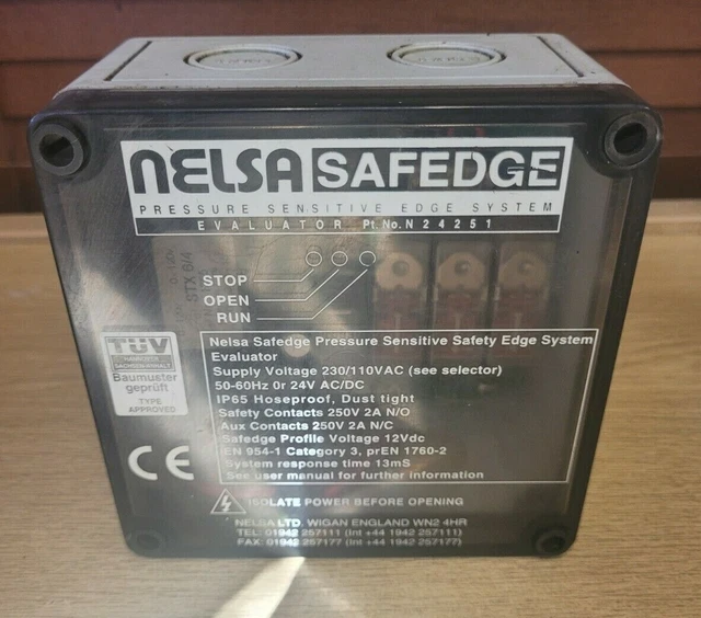 NELSA SAFEDGE N24251 Pressure Sensitive Safety Edge System Valuator £75 ...