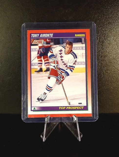 1991-92 SCORE TOP Prospect Tony Amonte Rookie Red Parallel New York ...