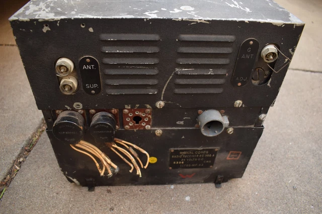 RARE WWII NAVY Signal Corps Iff Bc-966-A Radio Receiver B-24 Liberator ...