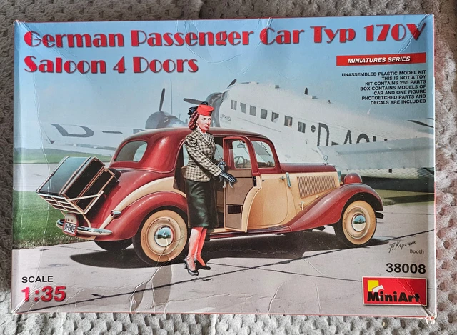 MINIART #38008 1:35 scale German Passenger Car Type 170V Saloon 4 Doors ...