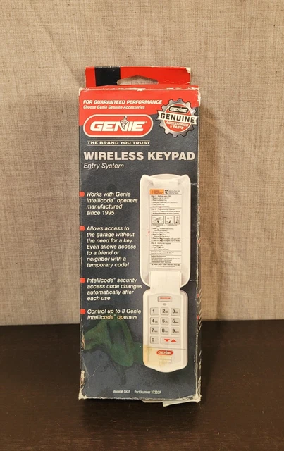 GENIE UNIVERSAL SERIES Wireless Keypad Exterior Control Garage Door ...