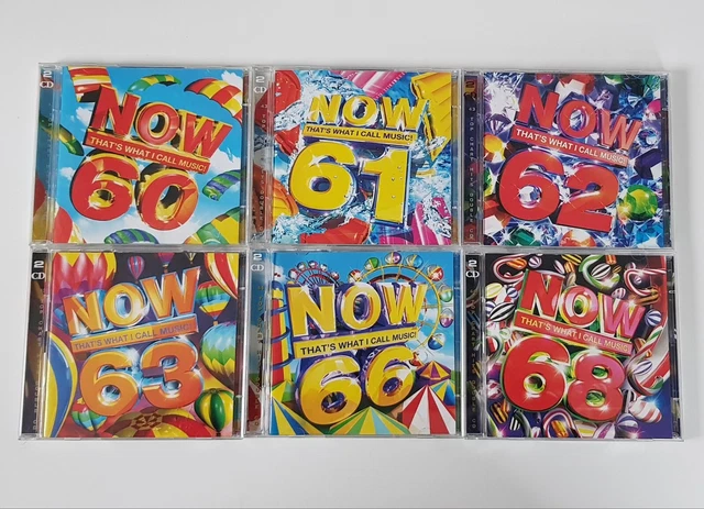 NOW THAT'S WHAT I Call Music CD Bundle Joblot Set 60 61 62 63 66 68 ...