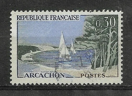 TIMBRES YT 1312 MI 1366 ARACACHON 1961 Oblitéré: Avignon 1965 EUR 0,25 ...