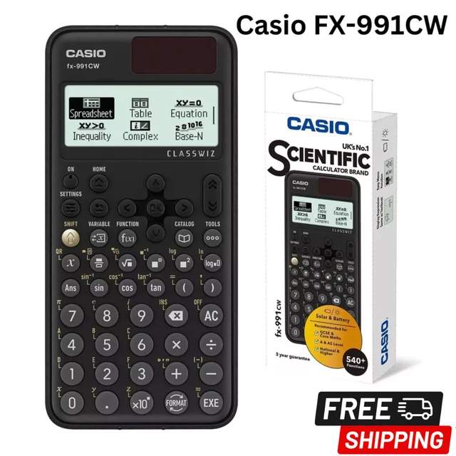 CASIO FX-991CW ADVANCED Scientific Calculator A/AS Level Maths NHD 540 ...