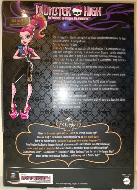 MONSTER HIGH GIGI Grant - 13 Wishes BNIB. BRAVELY STYLED & BEWITCHING ...