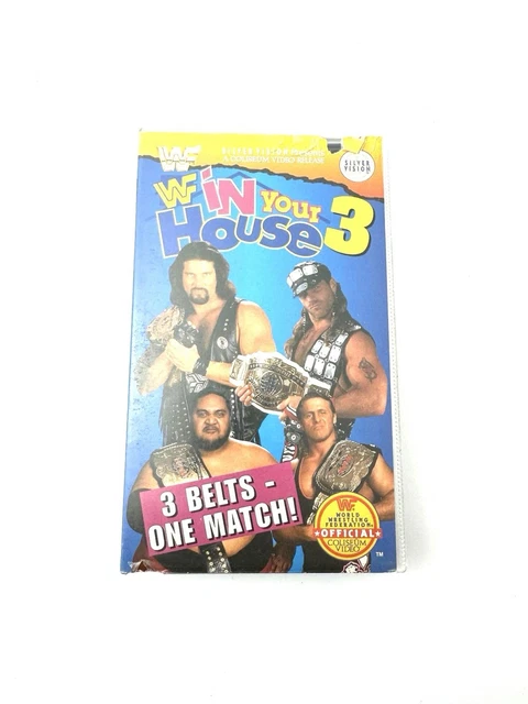 WWE IN YOUR House 3 Triple Header Vhs Wrestling Video Tape Vintage Wwf ...