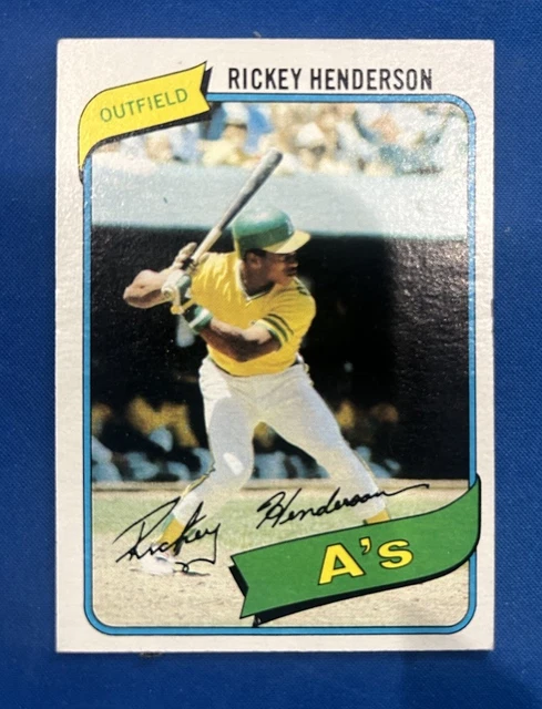 RICKEY HENDERSON 1980 Topps RC #482 EX 🔥 Oakland A’s $89.94 - PicClick CA