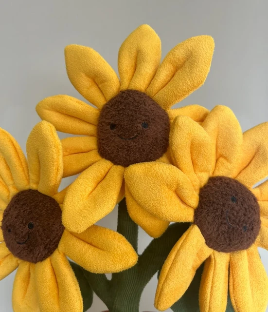 JELLYCAT SUNFLOWER SOFT Toy - Cheerful Flower Plush with Label Dust Bag ...