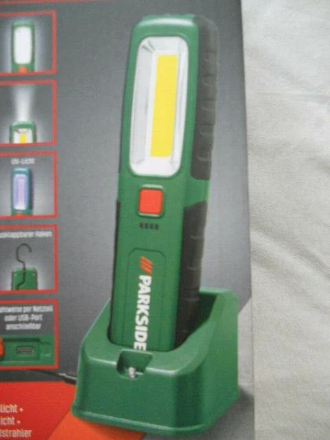 PARKSIDE® LED AKKU Arbeitsleuchte Werkstattlampe - 3 Leuchtfunktionen ...