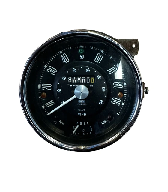 CLASSIC MINI MK1 Bmc Smiths Centre Speedo Speedometer Clock Dial Cooper ...