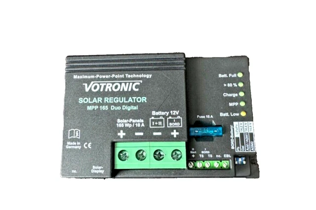 VOTRONIC SOLAR REGULATOR MPP165 Duo Digital Solar Regulator - FAST ...