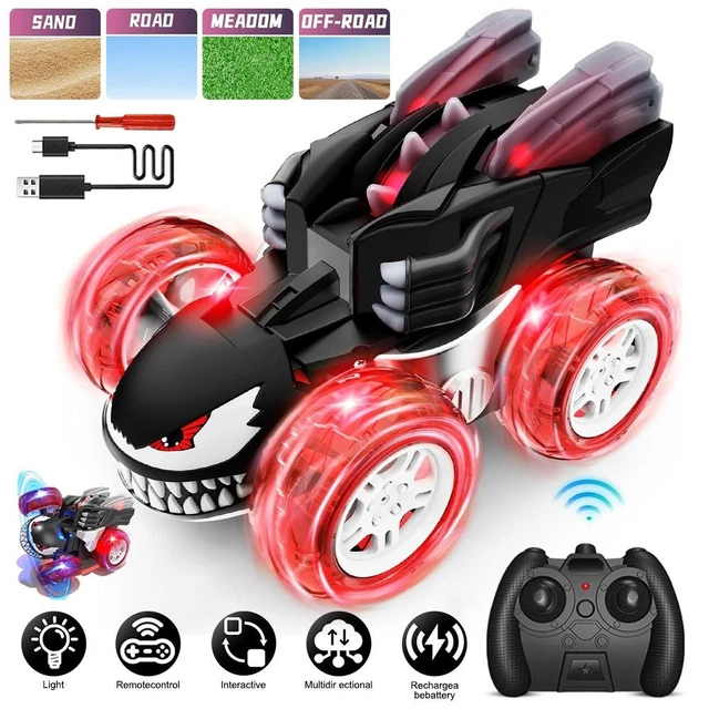 4WD ALL-TERRAIN RC Car 360° Rc Stunt Car Off-Road Remote Control Twist ...