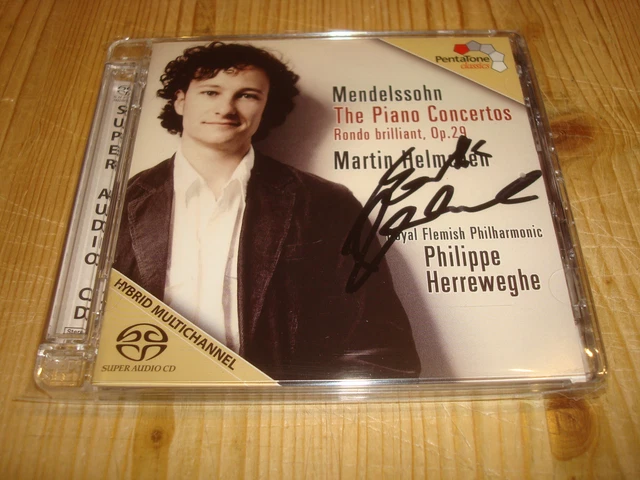 MARTIN HELMCHEN MENDELSSOHN The Piano Concertos PENTATONE SACD Signed ...