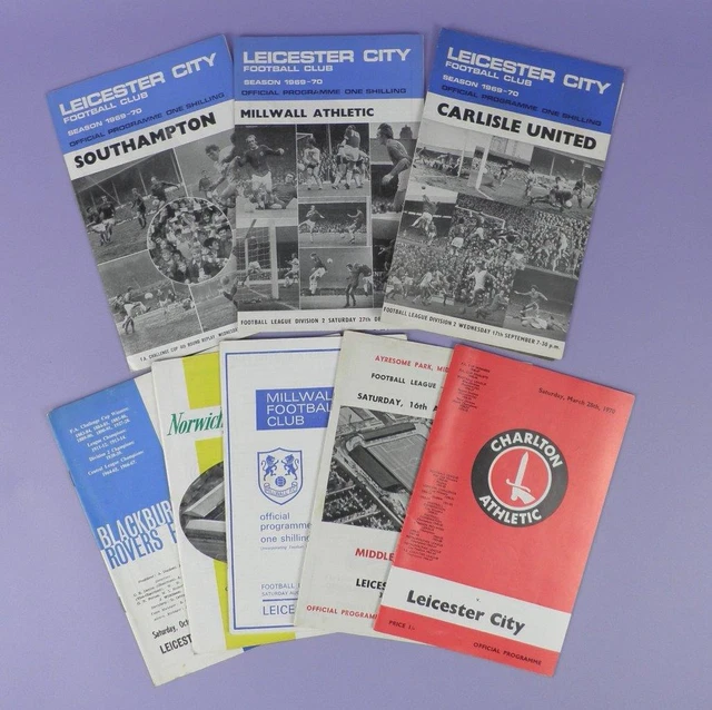 LEICESTER CITY SEASON 83-84 Home And Away Programmes £5.92 - PicClick UK