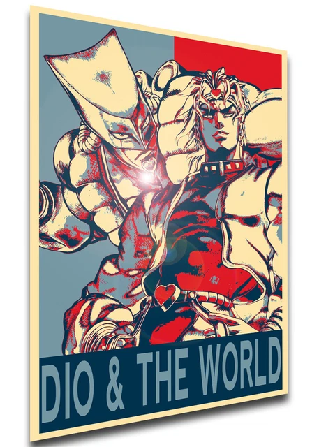 POSTER PROPAGANDA - Jojo Stardust Crusader - Dio & The World - SA0741 ...
