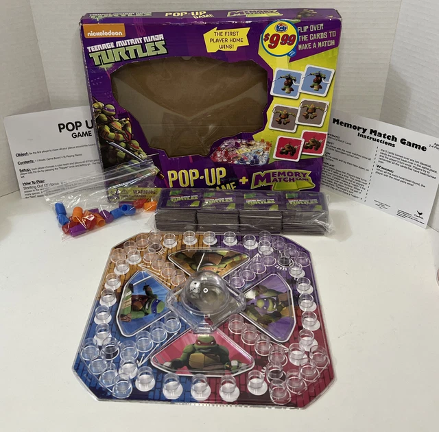 NICKELODEON TEENAGE MUTANT NINJA TURTLES Pop-Up Board Matching Game ...